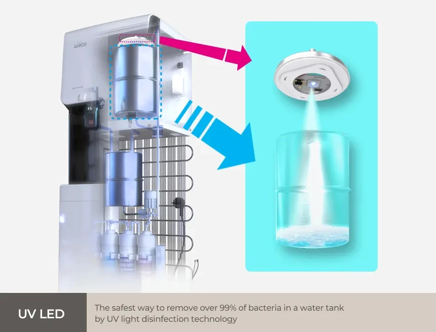 Hot and Cold Water Dispenser with Optional Filter System