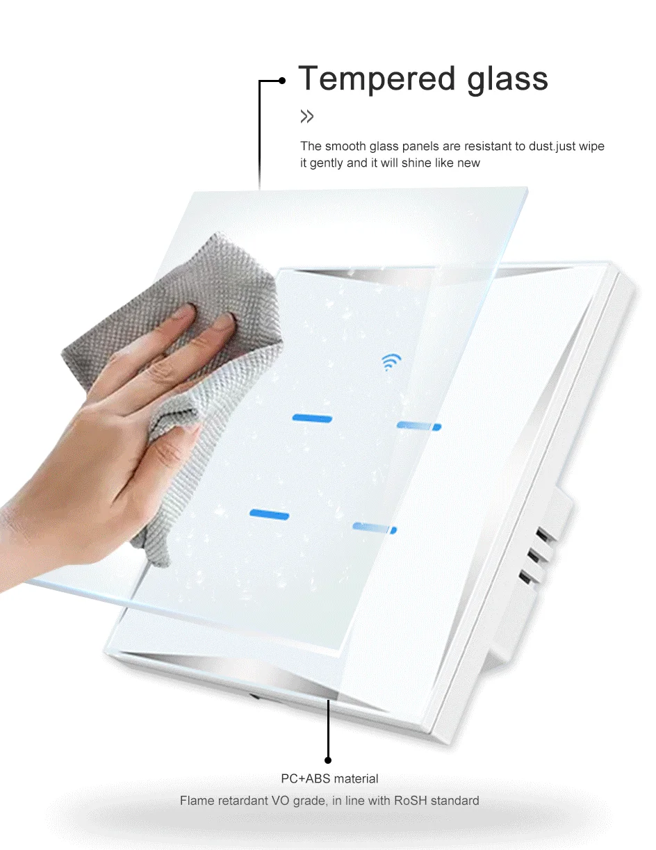 Langyeao Eu/uk Standard Wifi Tuya Zigbee Homekit Smart Switch Wireless ...