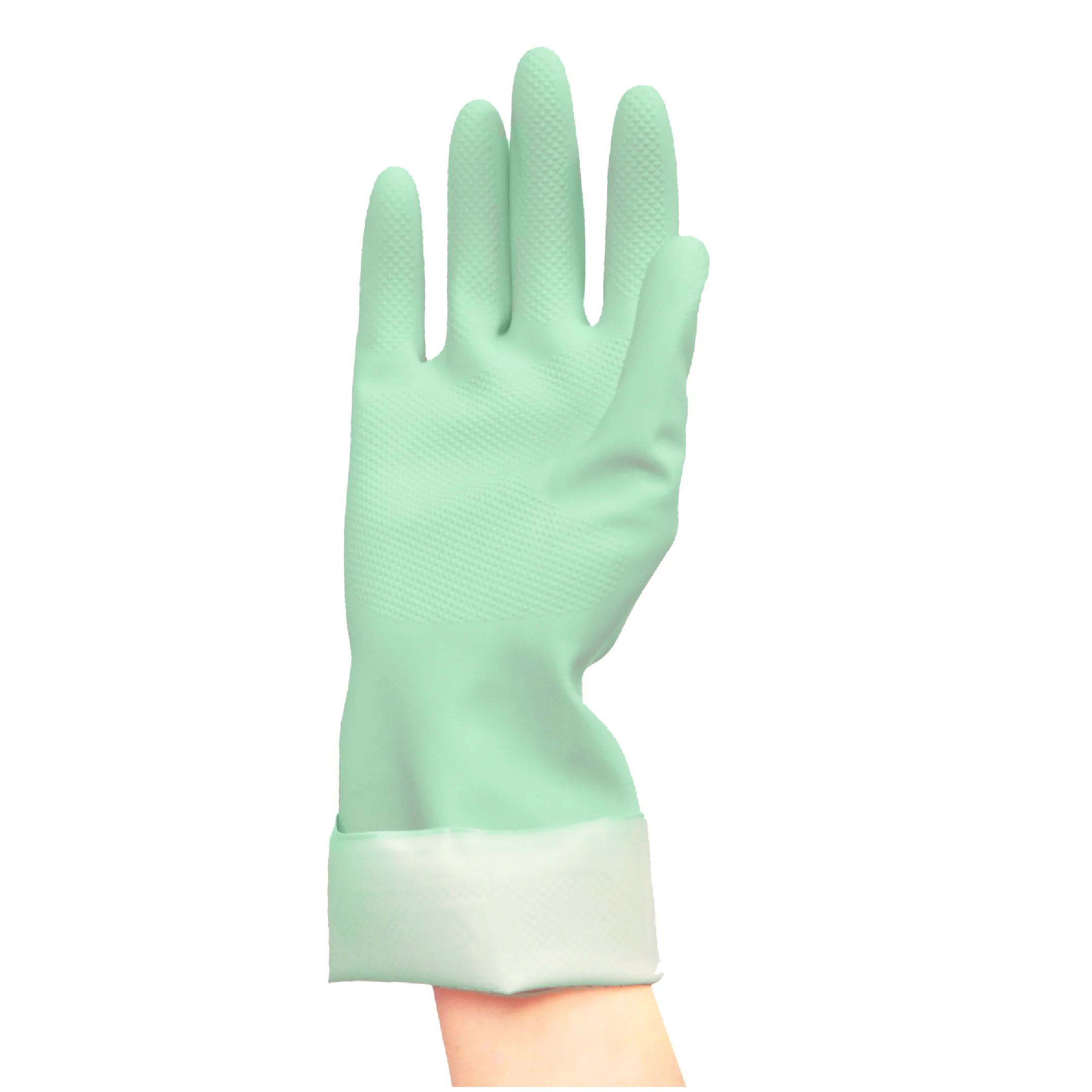 Fresh Pastel Green Color Gardening Household Use Rubber Gloves ...