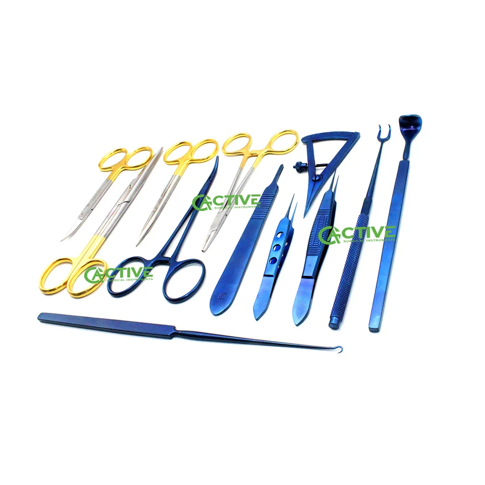 Best Quality Ophthalmic Surgical Blepharoplasty Instruments Set 11 Pcs ...