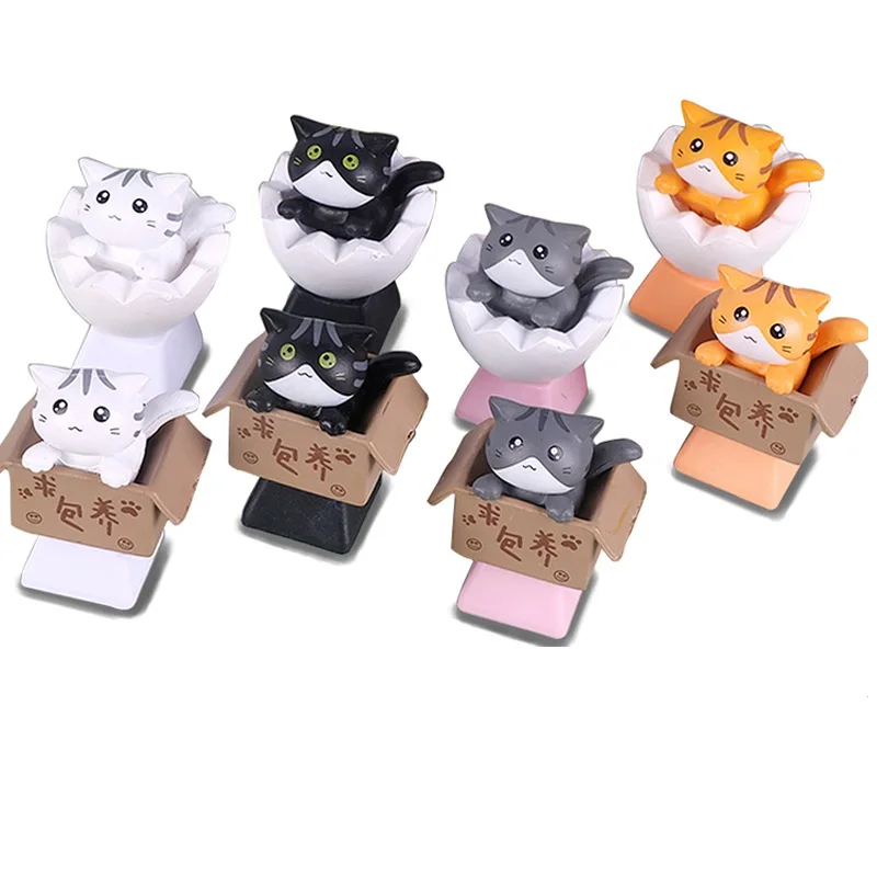 Artisan 3d Anime Figure Cat Keycaps Hand Made Keycap 1u R4 - Buy Style ...