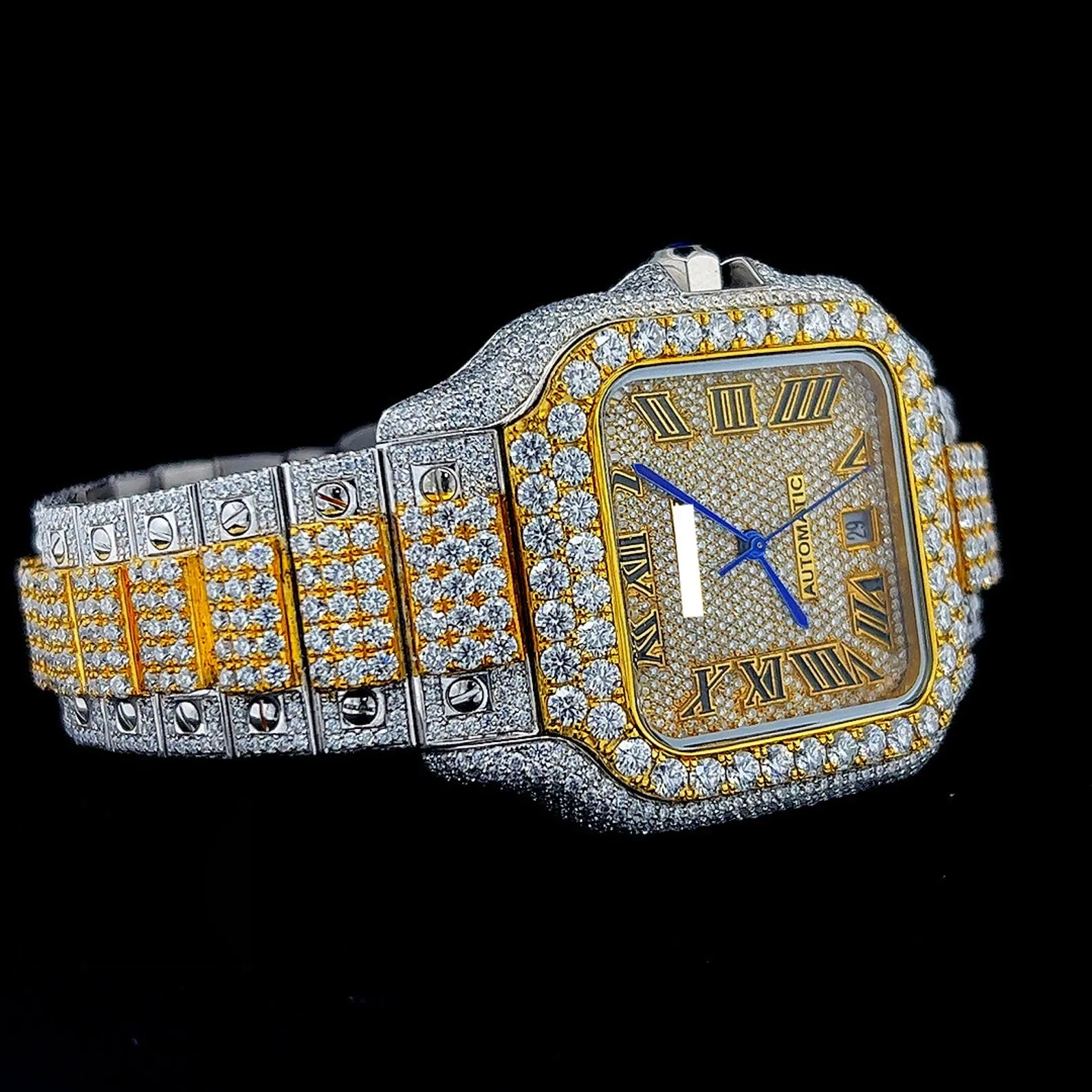 Luxury Customize Iced Out Vvs Moissanite Diamond Watch Hip Hop ...