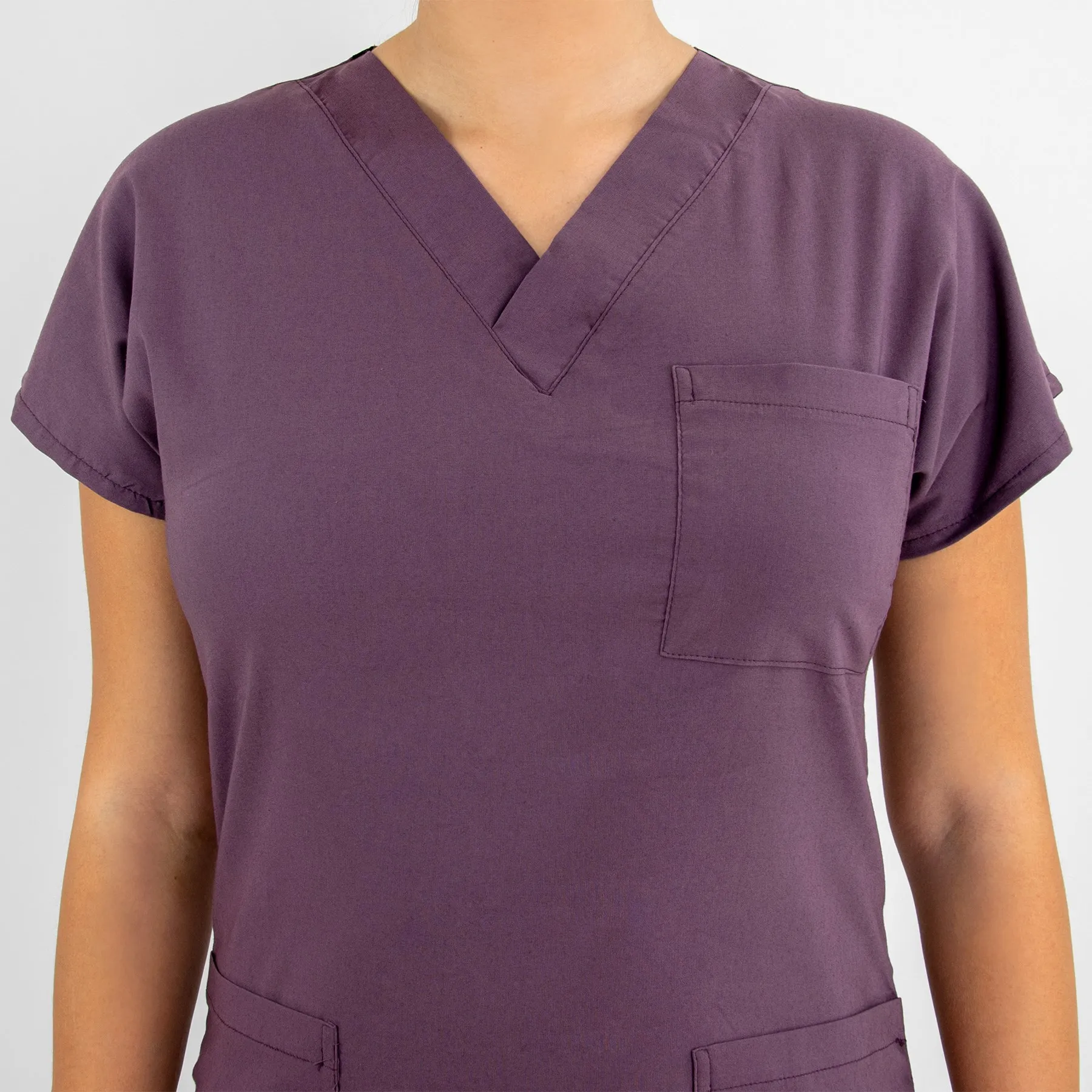 Hospital Uniforms Unisex Lilac Color Uniform Set Nurse Medical Scrubs ...