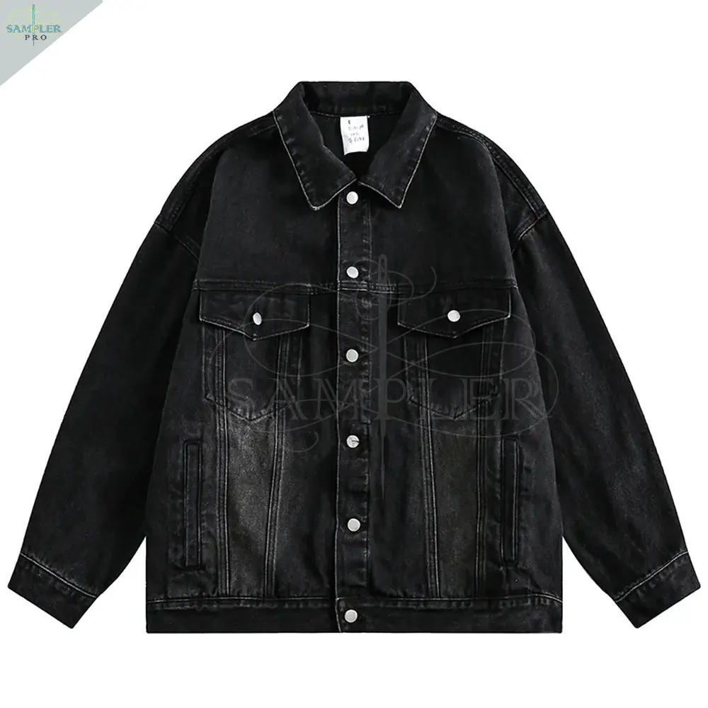 Customized Men Denim Jackets Premium Quality Wholesale Hip Hop Vintage ...