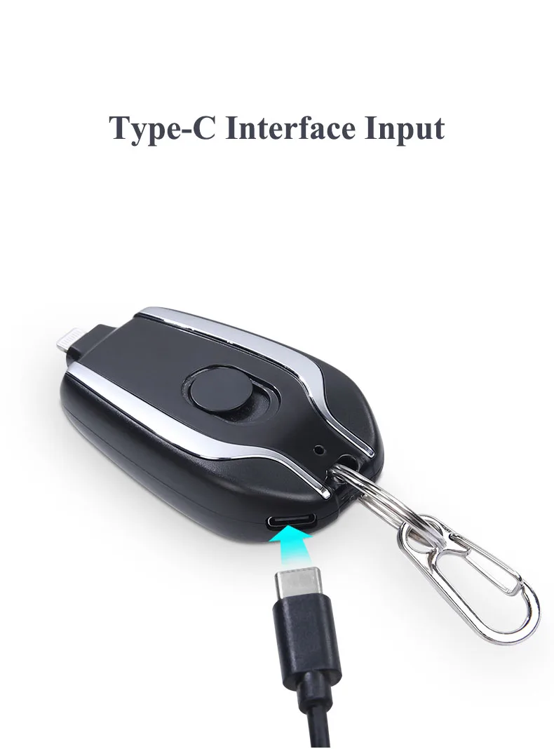 Portable Keychain Charger Type-c Ultra-compact Mini Battery Pack Fast ...