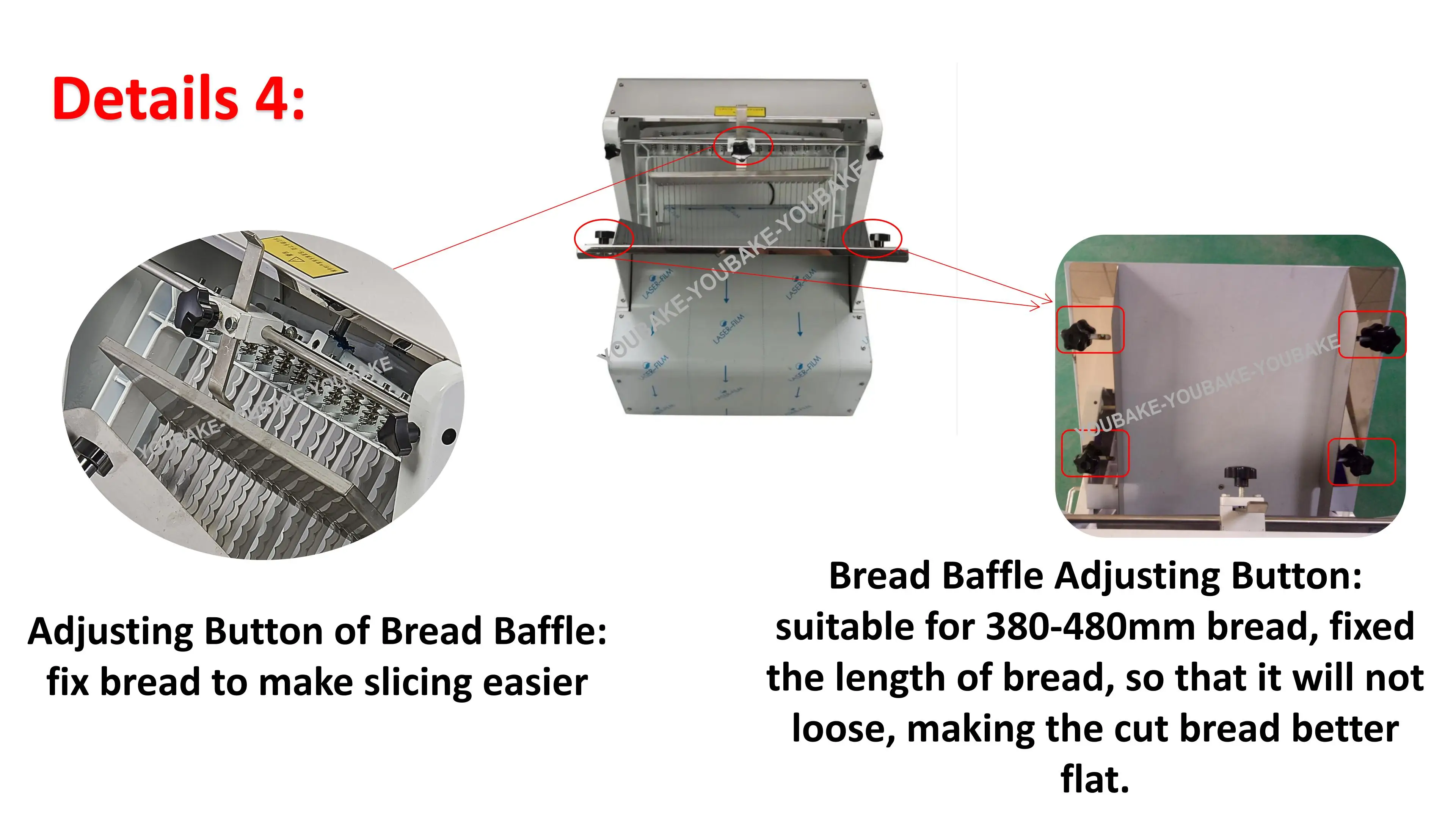 Commercial Electric Rotary Toast Cutter Bread Slicer Loaf Cutting ...