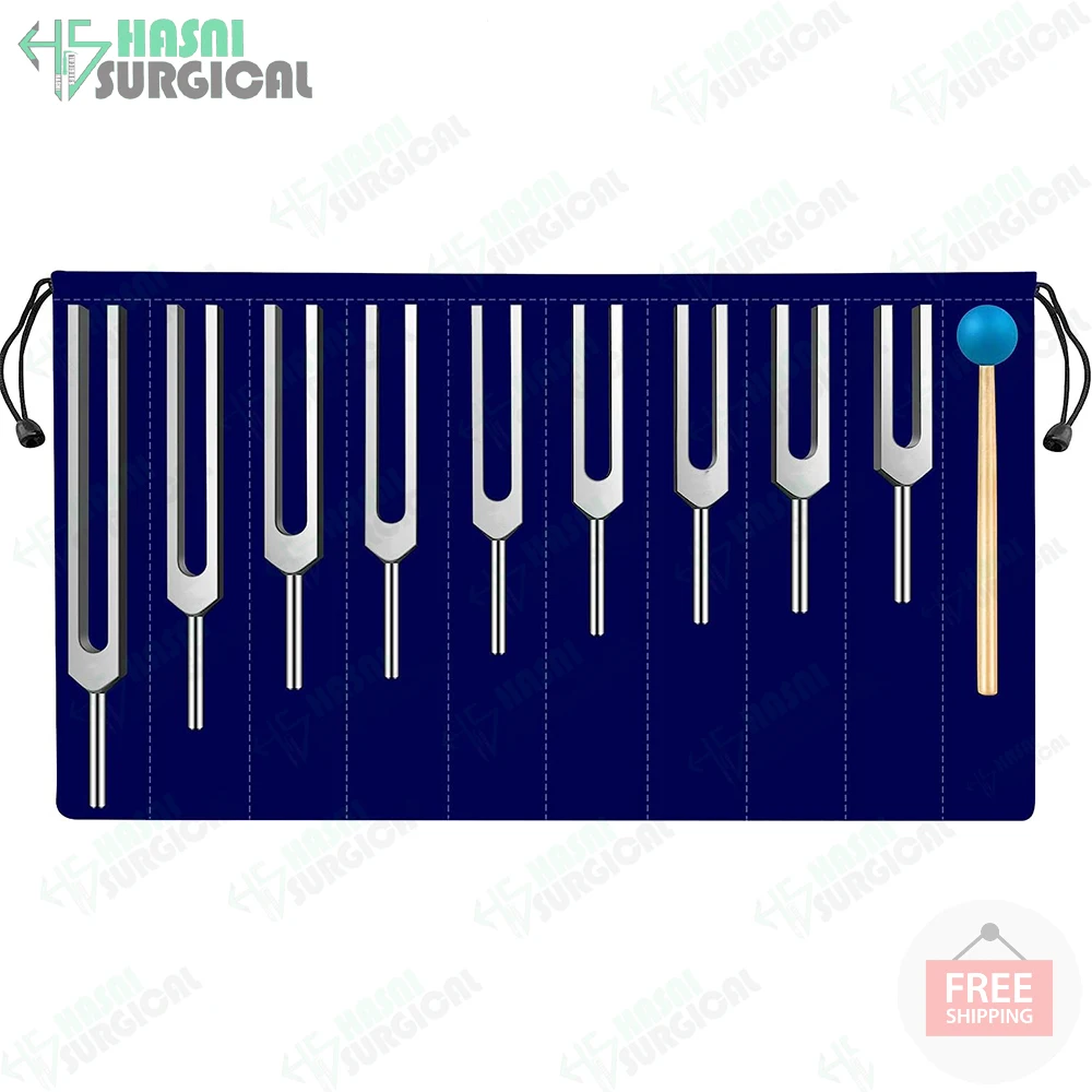 128c Medical Neurological Chakra Tuning Fork Ball Set With Triangle ...