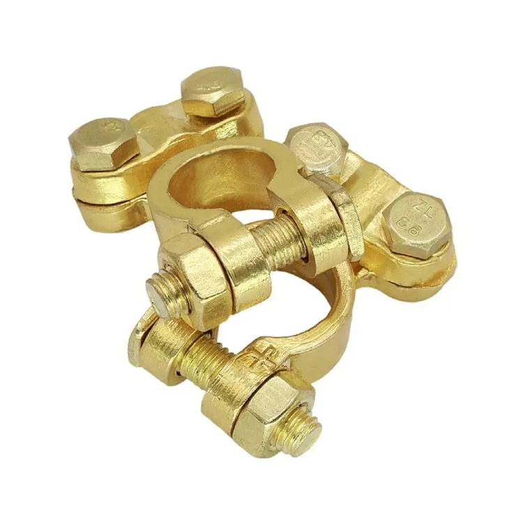 Battery Terminal Connector Heavy Duty Brass Battery Terminal Clamp For ...