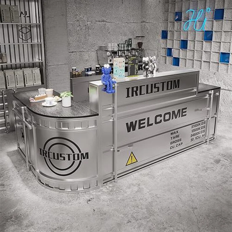 Night Club Reception Desk Reception Desk Marble Sliver Small Spa ...