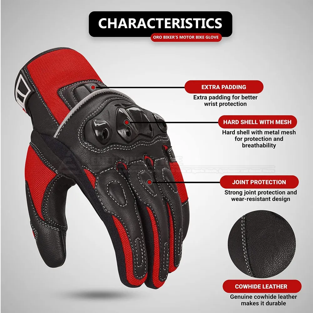 High Quality Unisex Full-Finger Motorbike Racing Gloves Breathable ...