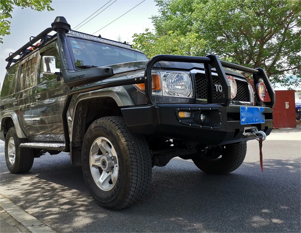 Toyota Lc79 Rear Bumper With Tire Carrier Jerrycan Holder Winch Bull ...