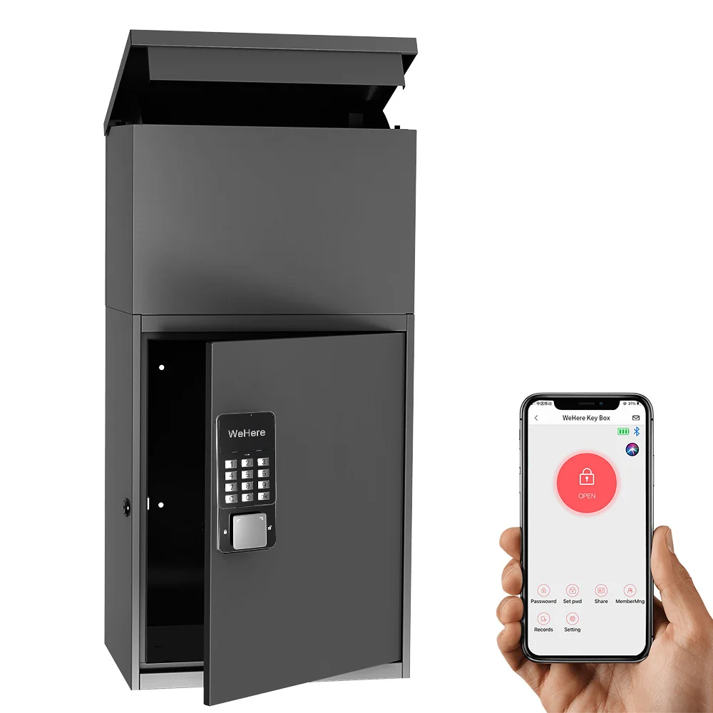 Alibaba.com: Modern Apartment Office Smart Drop Letterbox with Parcel ...