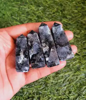 Natural Larvikite Mini Tower Obelisks Crystals Chakra Healing Energy ...
