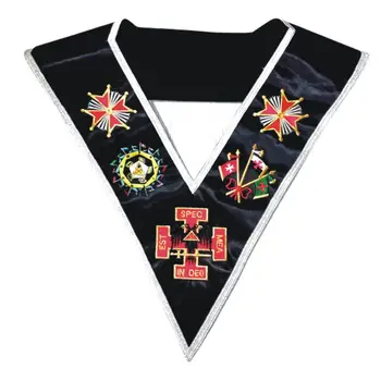 Customized Design Mason Regalia Collars In Custom Color With Embroidery ...