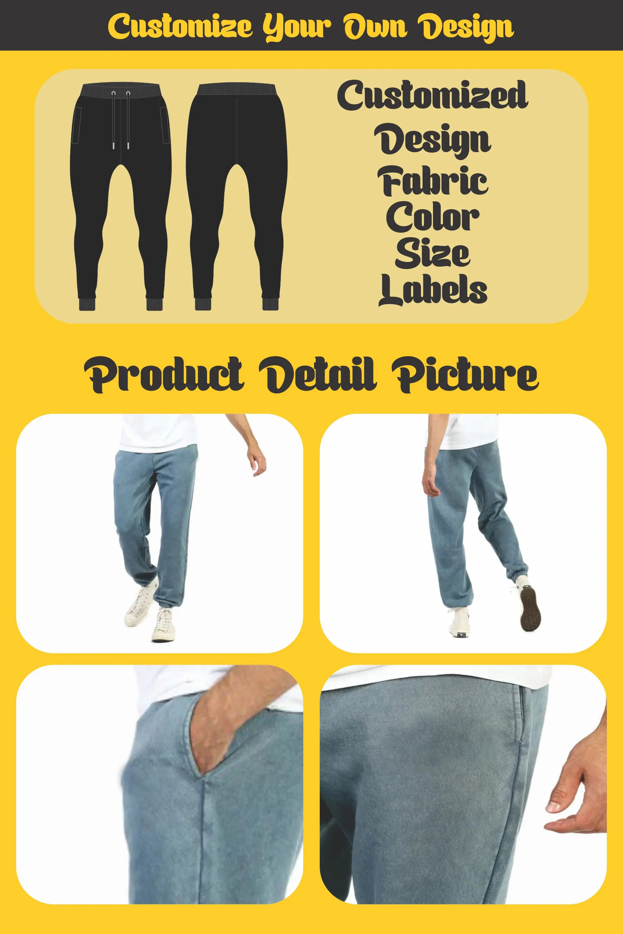 Multi Pocket Drawstring Fleece Cotton Men Pants Sweatpants Outdoor ...