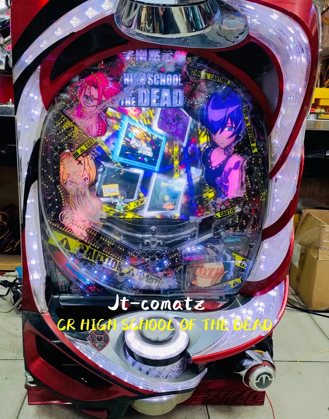 Cr High School Of The Dead Anime Pachinko Pinball Machine Game Used ...