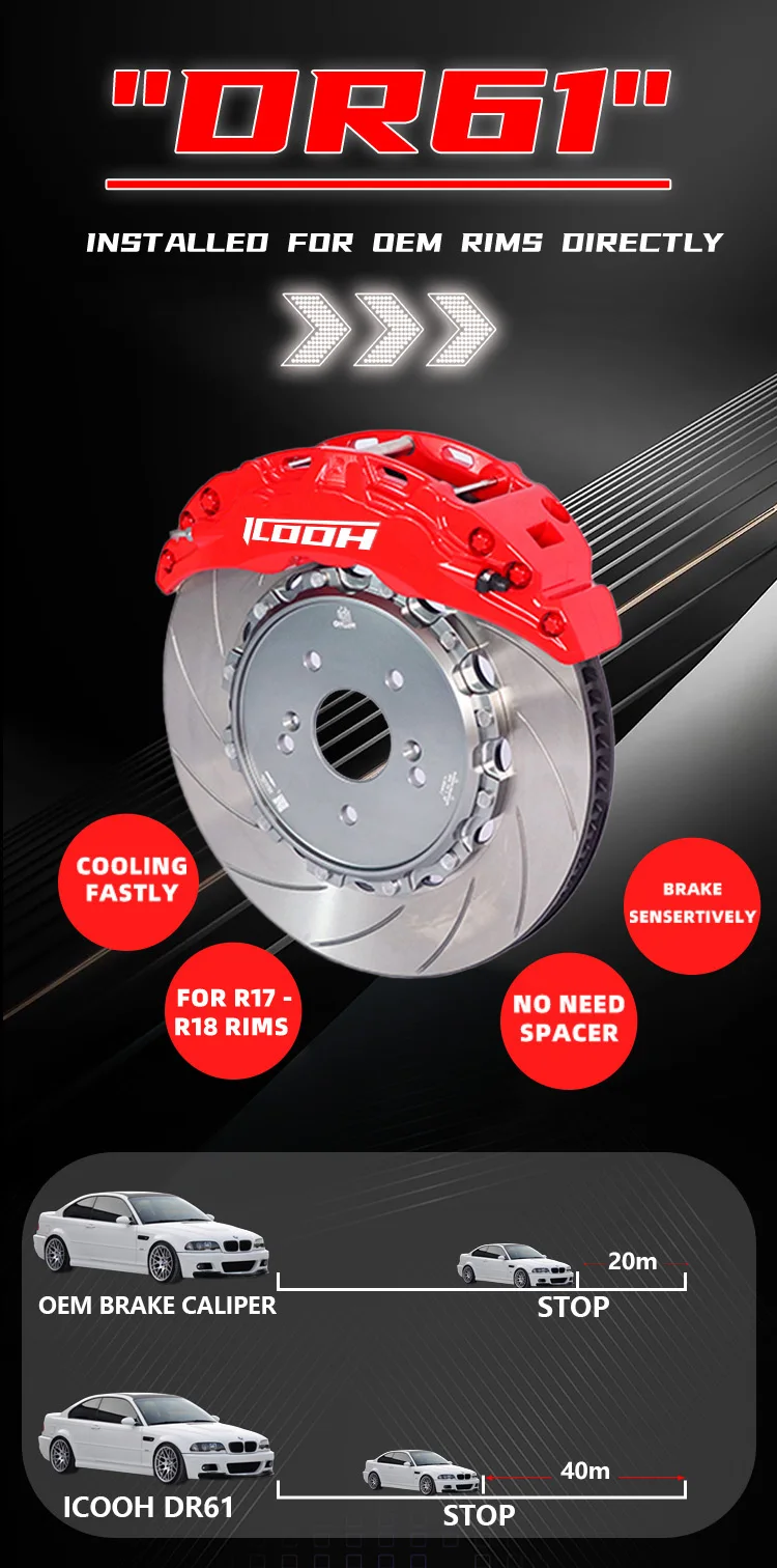 For Toyota Alphard Auto Brake Caliper Kits Upgrade 18 Inch Front Brake ...