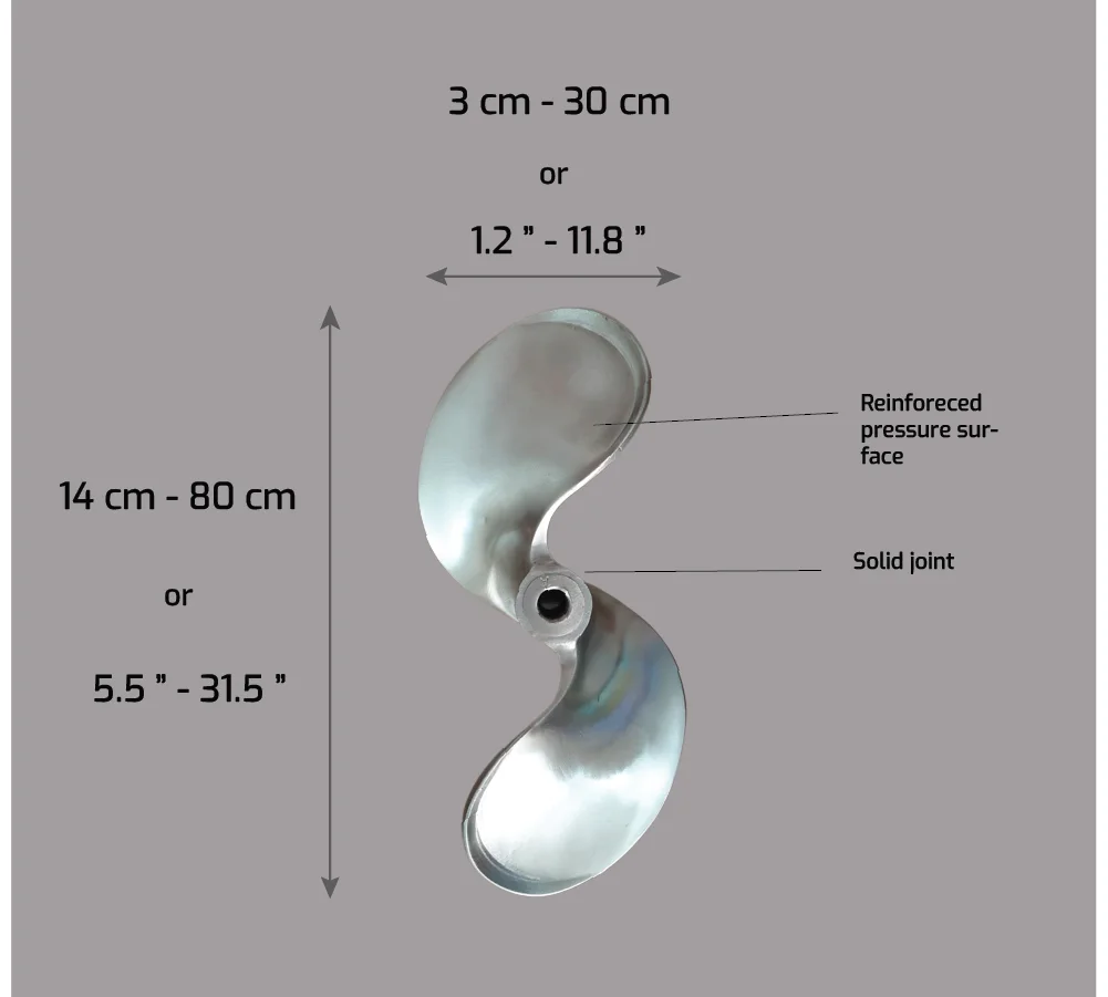 High Quality Long Tail Propeller - Customizable Boat Propeller