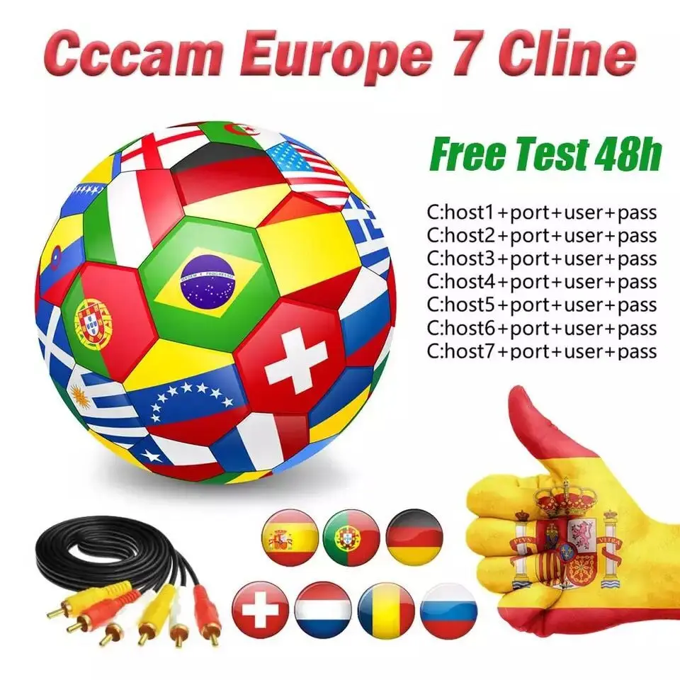 1 Year Europe Cccam 5-8 Lines Egygold Oscam/icam/cccam For Poland ...