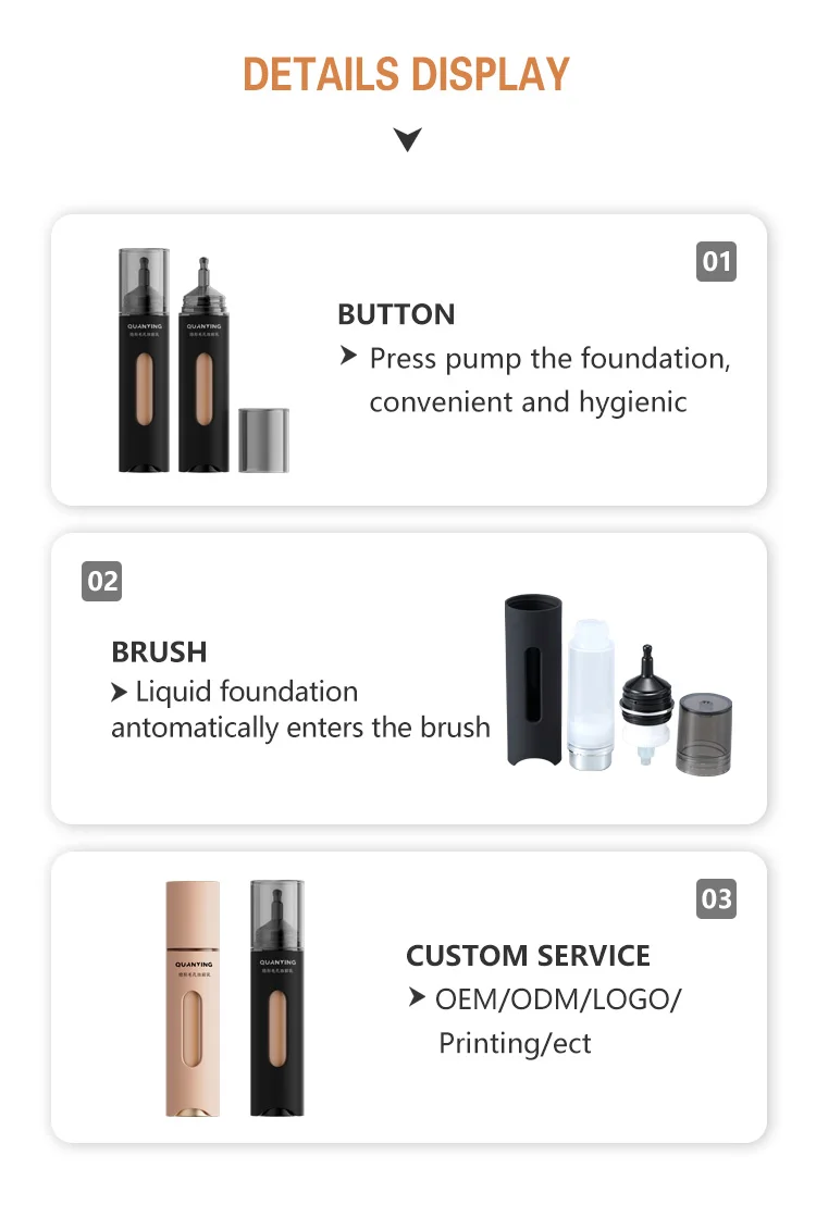 Empty Airless Dropper Bottle - Eco-Friendly Cosmetic Packaging