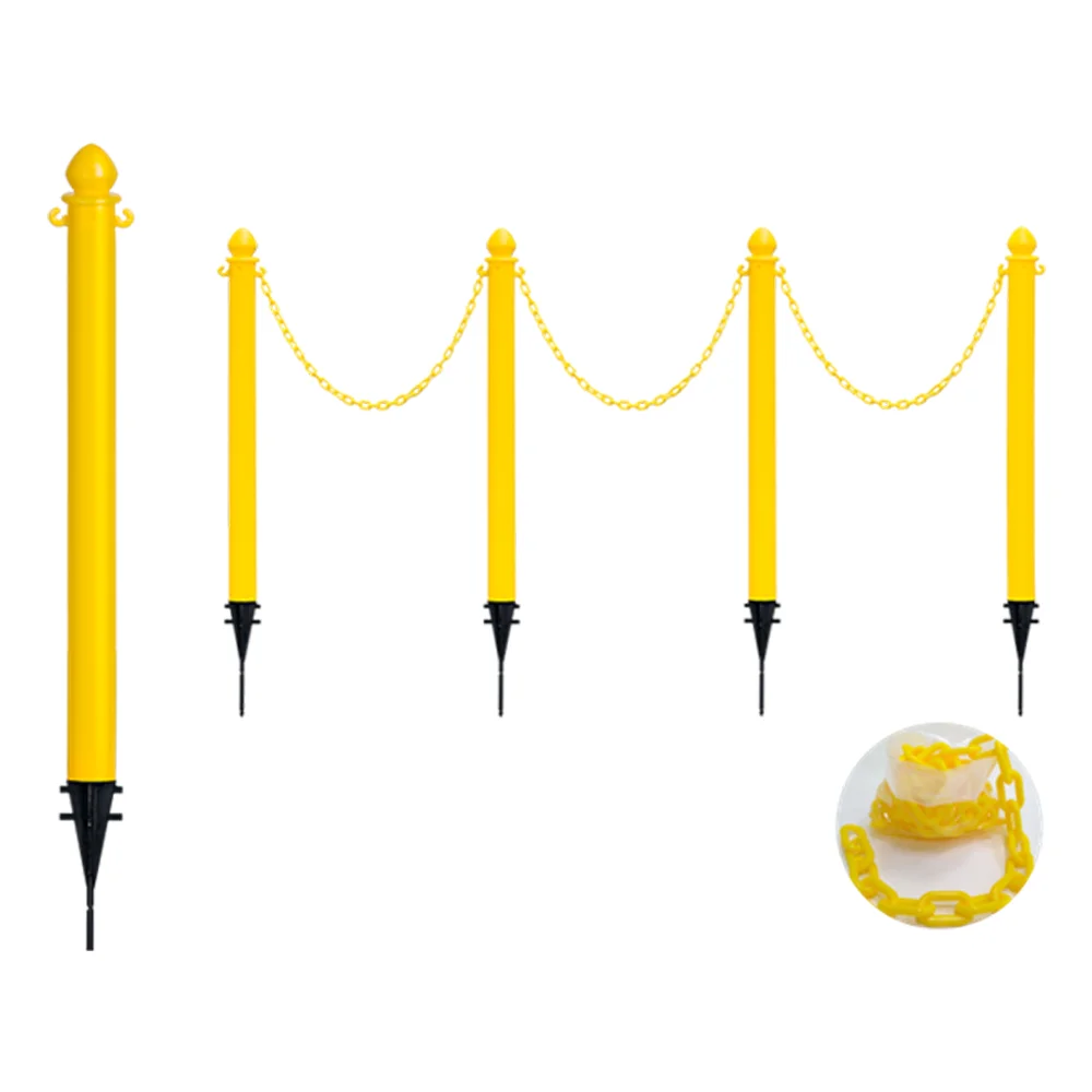 Outdoor Plastic Stanchions With Spike Base Post-b Plastic Step-in Post ...