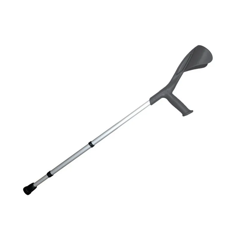 Evolution Elbow Crutches Ergonomic Handle Brachial Support Black With ...