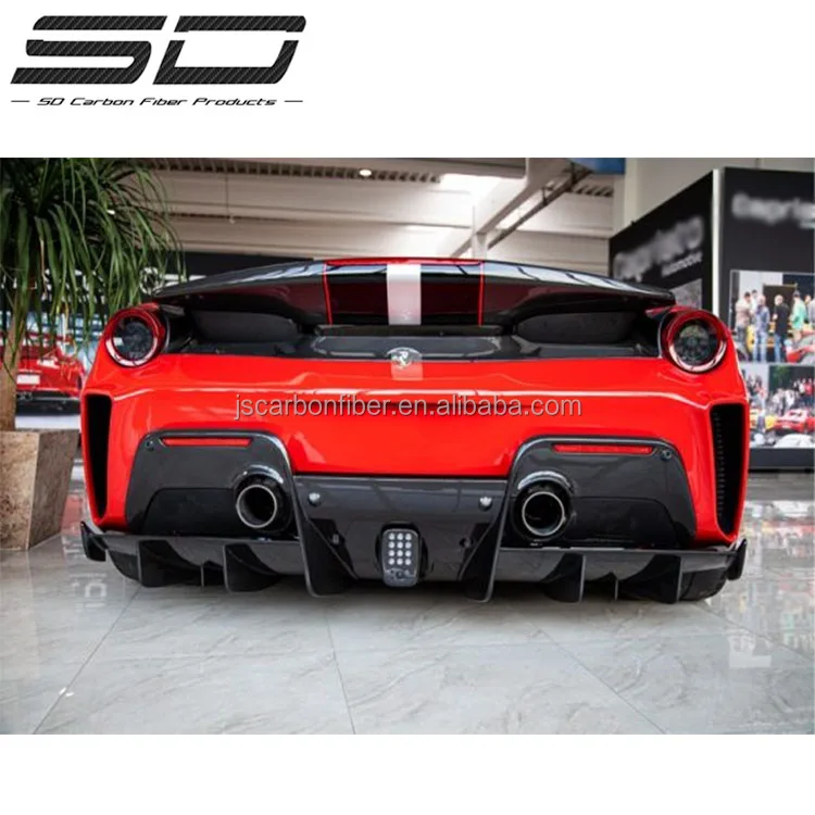 High Quality Carbon Fiberrear Diffuser for ferrari F8 Body Kit Oem ...