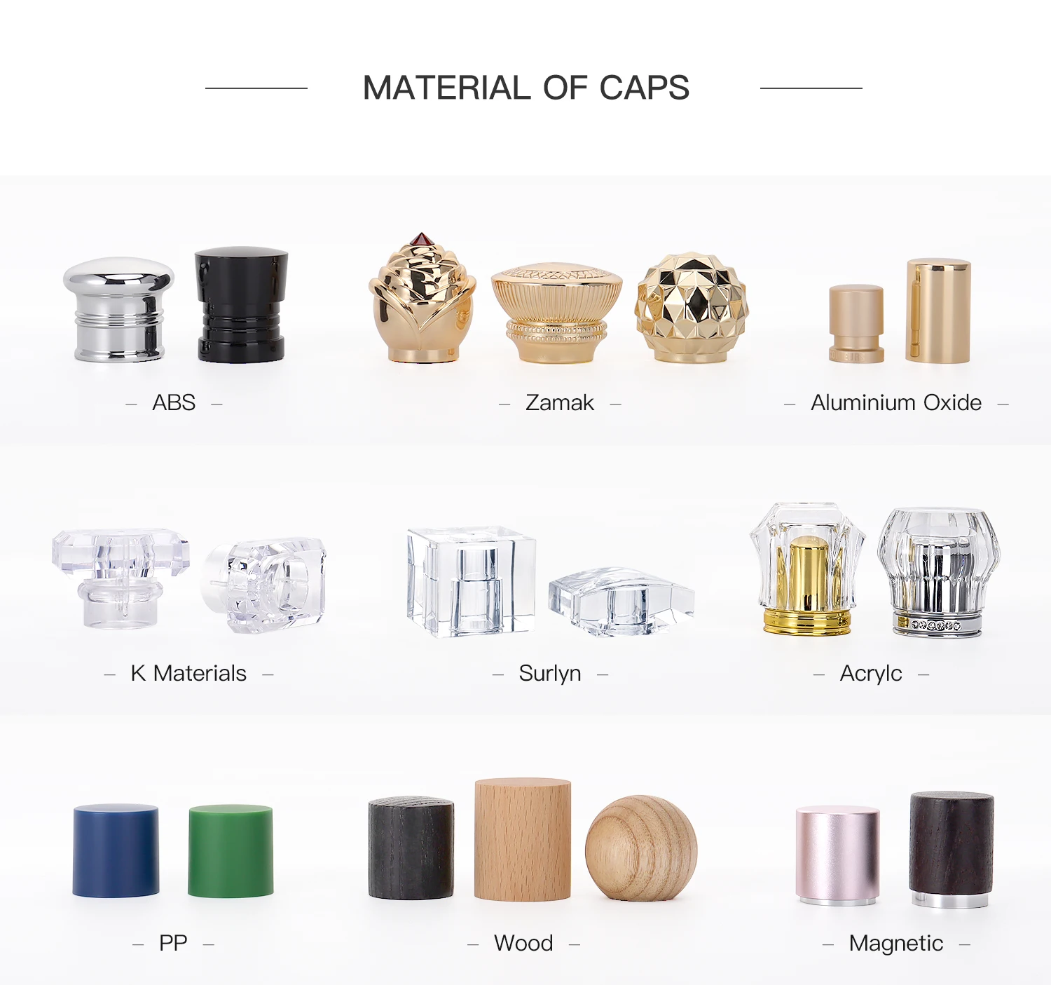 Top Hot Sell Scent Package Perfume Cap Multi-Shape&Material Perfume ...