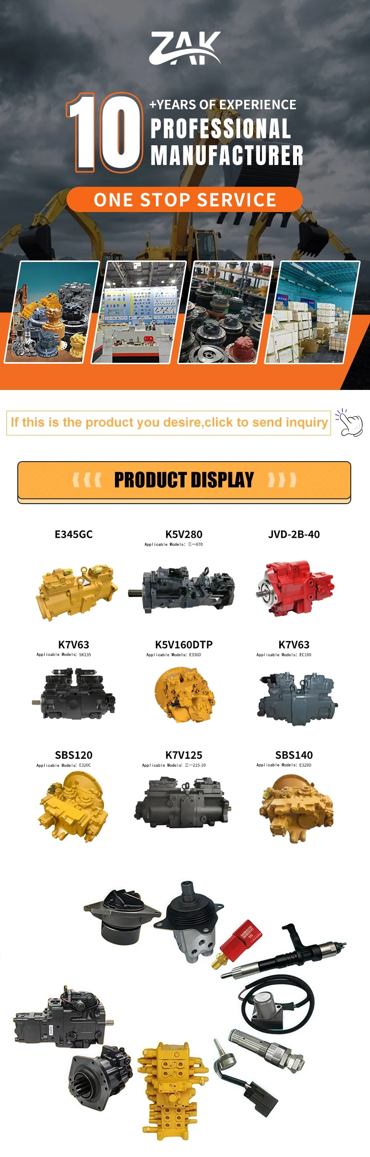 Fuel Injector 295050-1430 RE556741 for John Deere Tractor 5085E 5085M ...