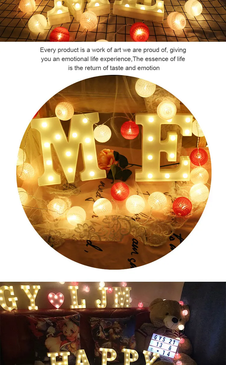 Led Electronic Signs Birthday Party Giant 4ft 5ft Marquee Love Letters ...
