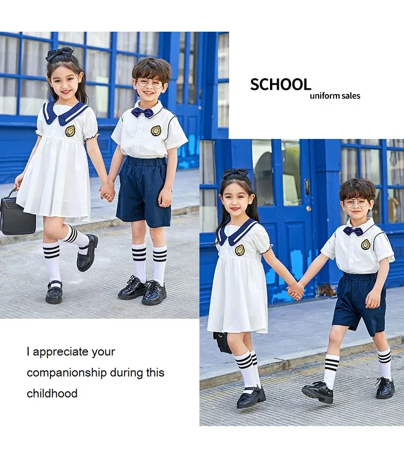 Customized Kindergarten Uniforms Summer British Style Children's ...