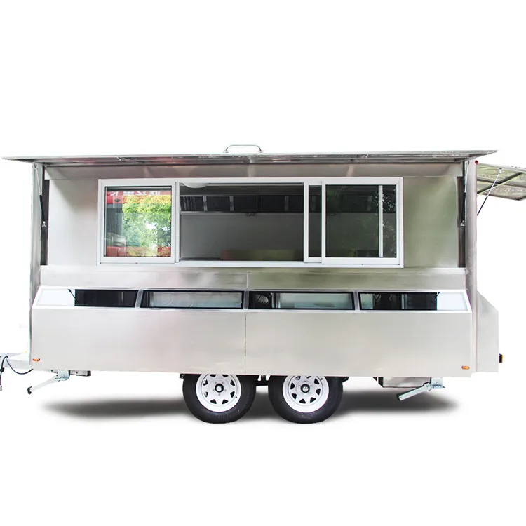 Mobile Food Truck 7.5ft Dining Car Food Trailer For Europe Vendors ...