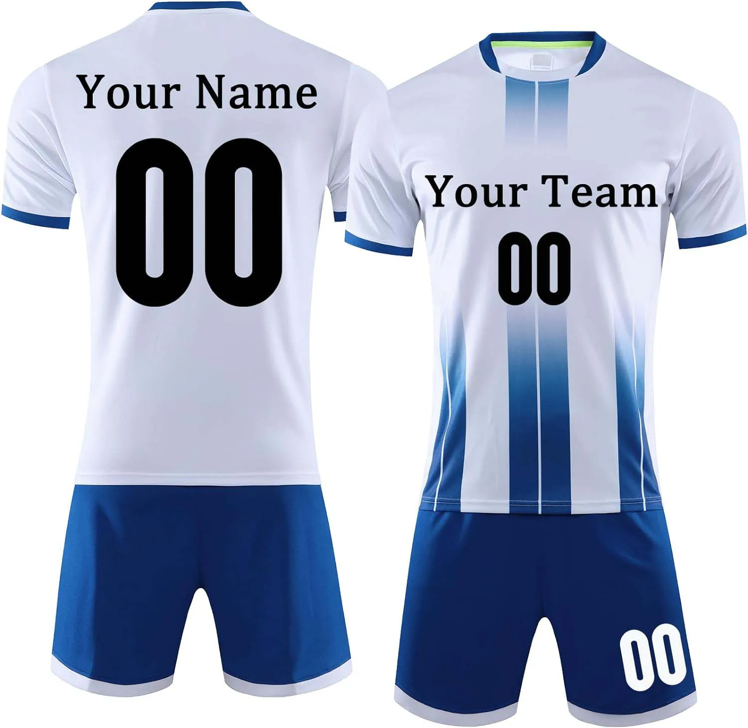 Custom Soccer Jerseys Football Kits-Lightweight Breathable Short Team ...