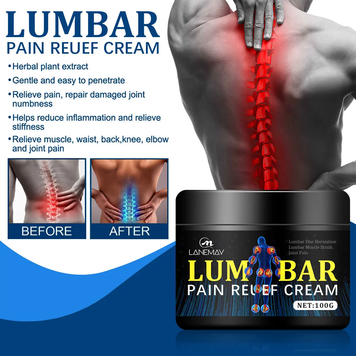 Private Label Pain Relief Cream - Muscle & Joint Support