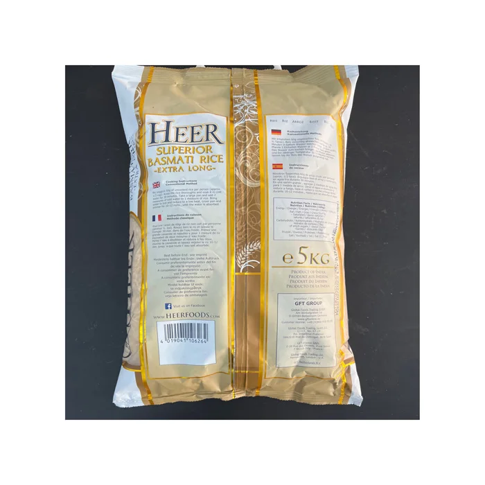 Parboiled Basmati Rice Heer - 20kg Basmati Rice Extra Long Grade 100% ...