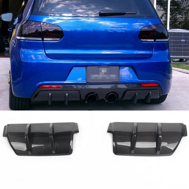 OEM Style Carbon Fiber Rear Diffuser For Vw Golf Mk6 Gti R Mk7 Mk7.5 ...