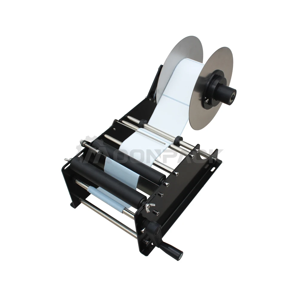 Moonpack MT-30 Manual Round Bottle Labeling Machine Adhesive Sticker ...