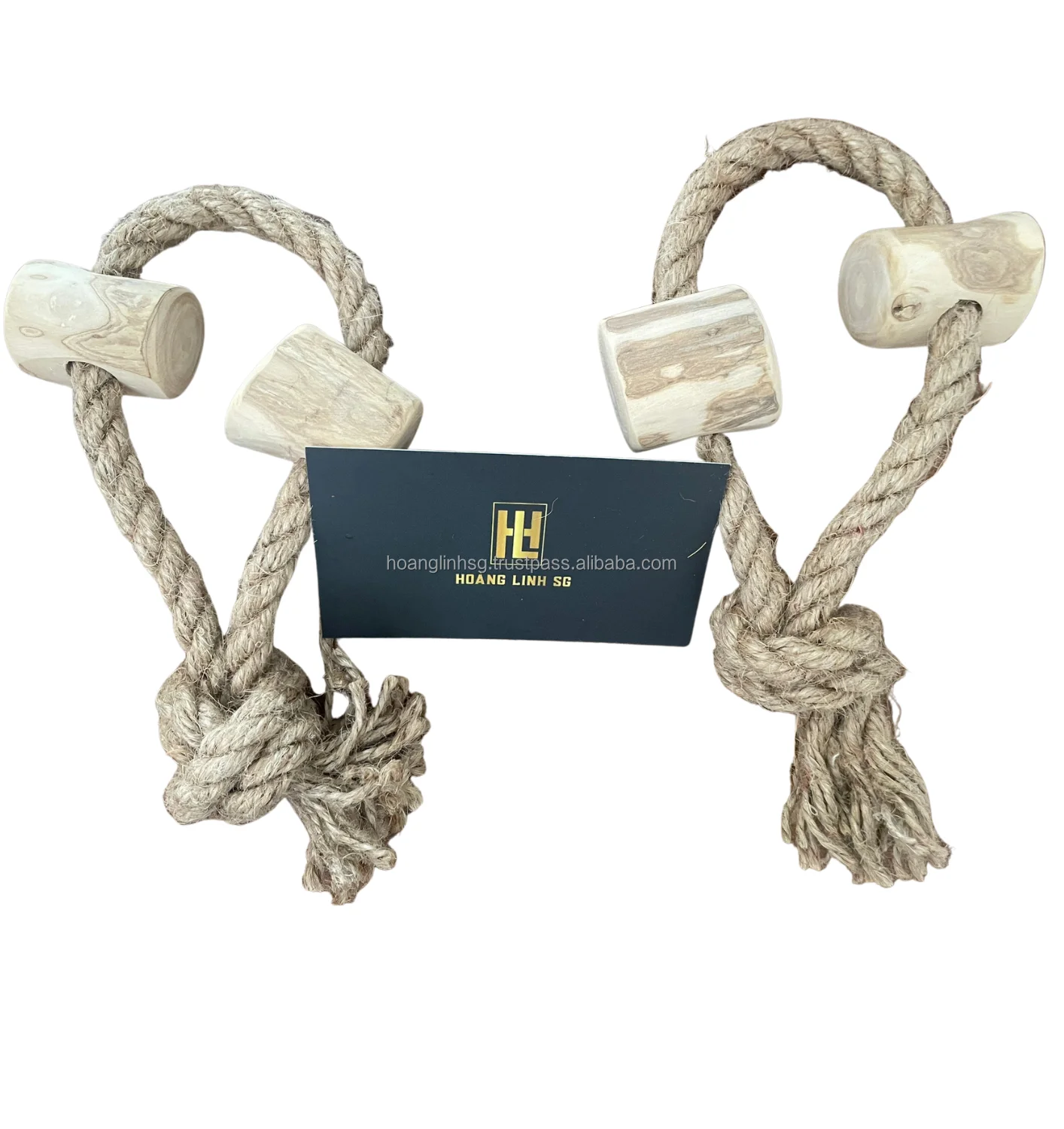 Sustainable Primary Natural Hemp Interactive Chew Tug Dog Rope Toy Set ...
