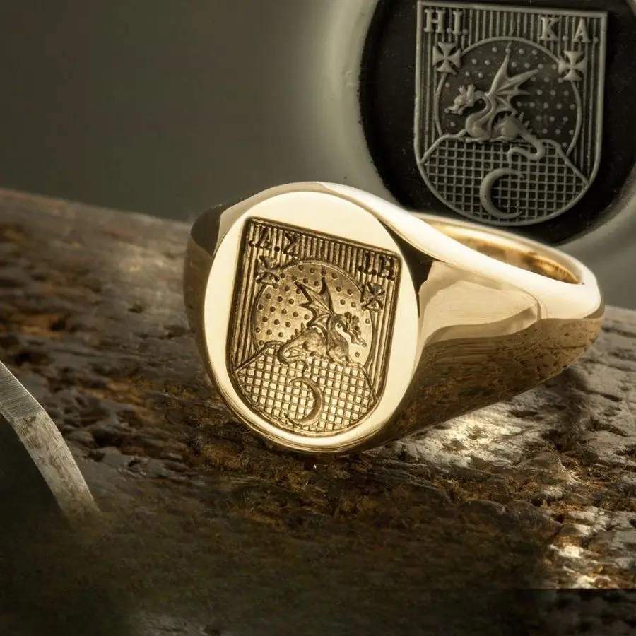 Timeless Elegance Bespoke Signet Rings Heraldic Engravings and ...