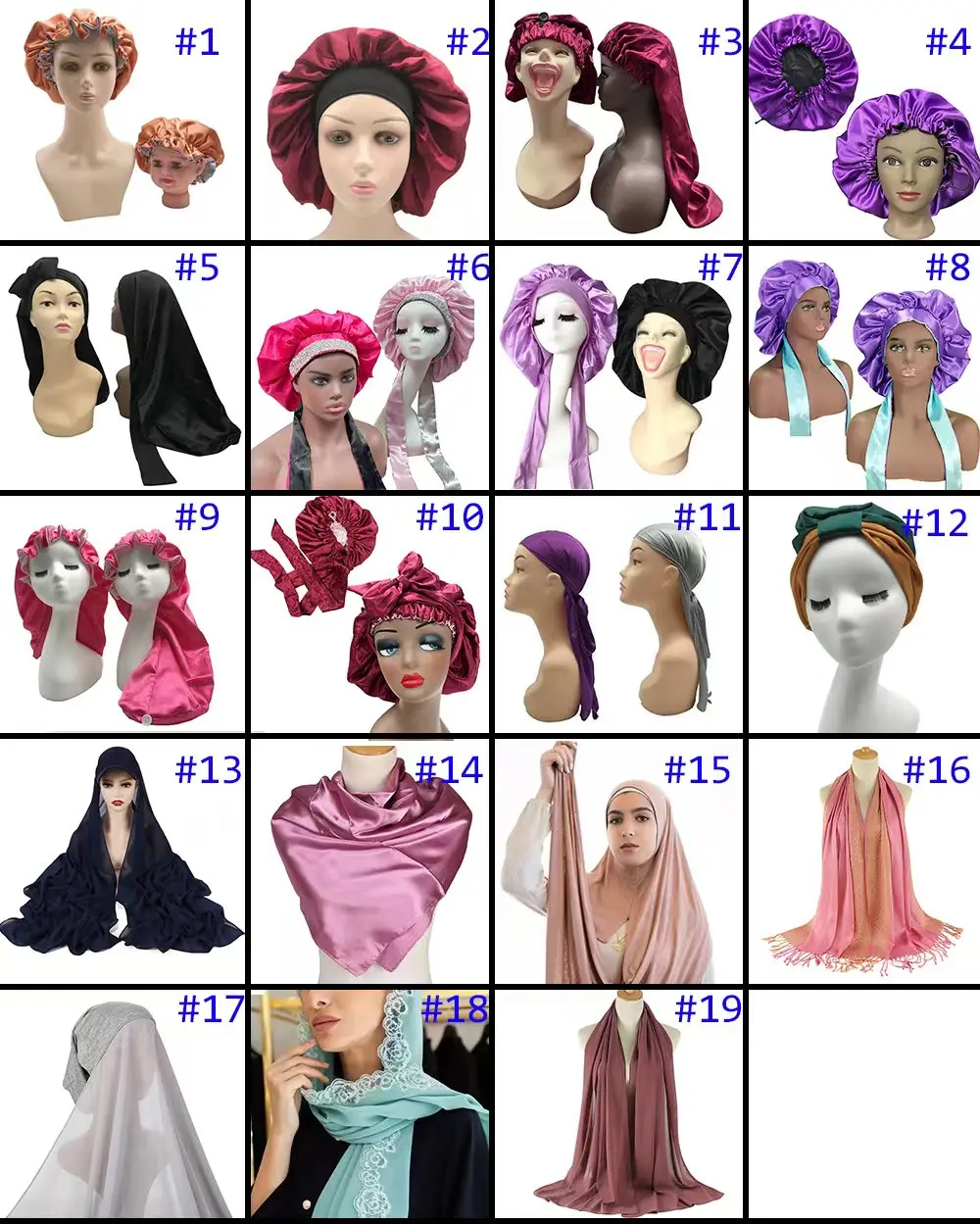 Custom Reversible Silk Bonnet - Satin Hair Wraps with Logo