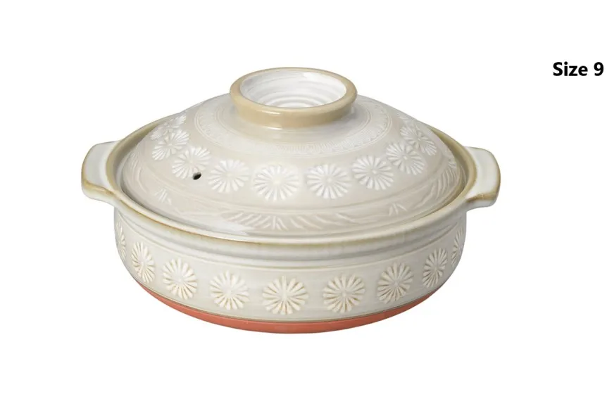 Hana Mishima Donabe Ceramic Pot - Traditional Cooking