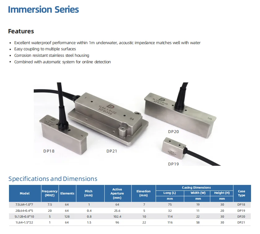 Doppler Phased Array Probe,Immersion Series - Buy Doppler Phased Array ...