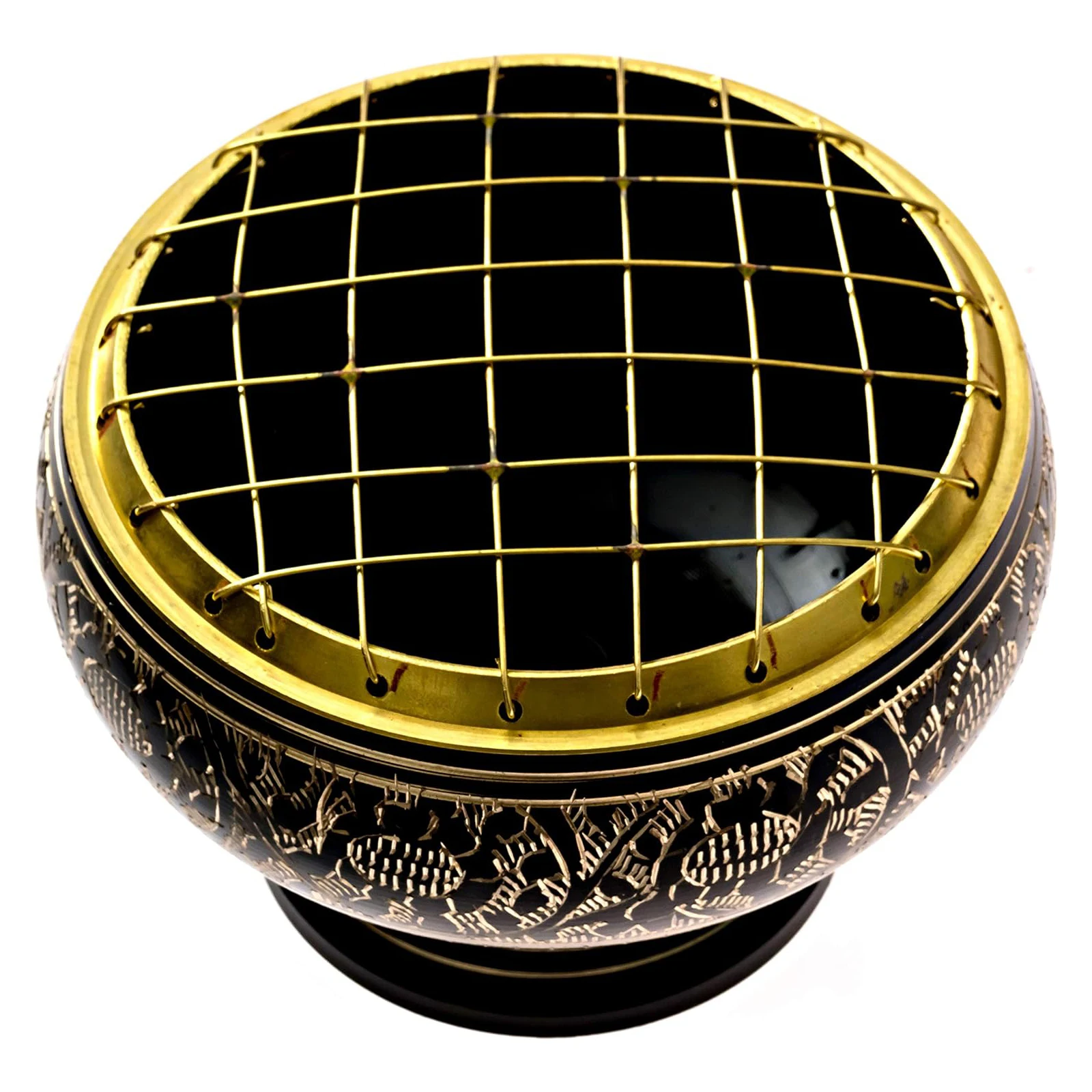 Brass Black Powder Coated Incense Burner Adjustable Brass Incense ...