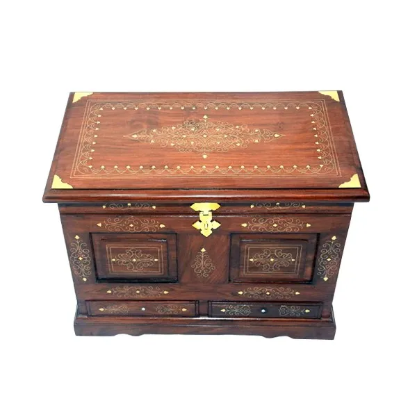 Wooden Carved Captain Box With Wood Inlaid,Wood Captain Writing Box ...