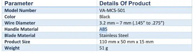 501 Multi-conductor Stainless Steel Wire Cable Stripper & Cutter - OEM