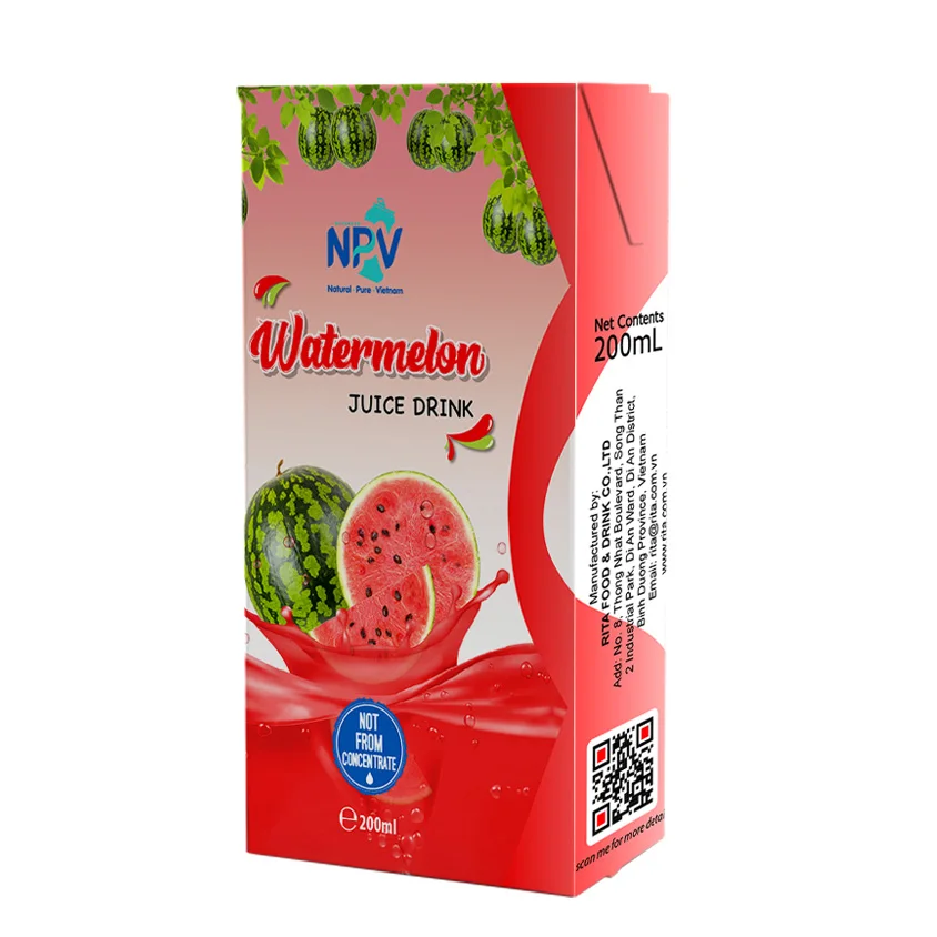 Wholesaler Of Custom Labeled Watermelon Juice 200ml Box Fast Delivery ...