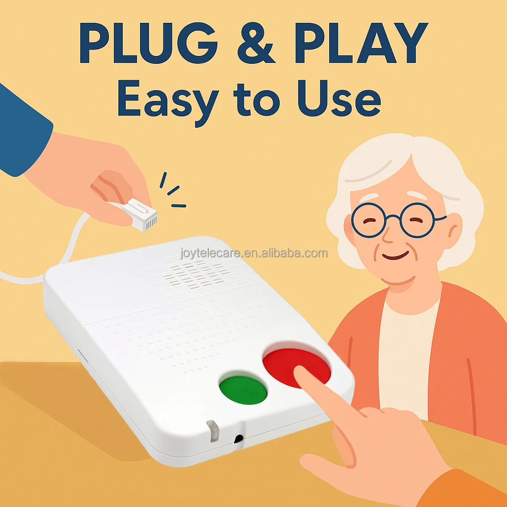 Medical-Grade Care System-PSTN Advanced Telecare Alarm One-Touch SOS ...