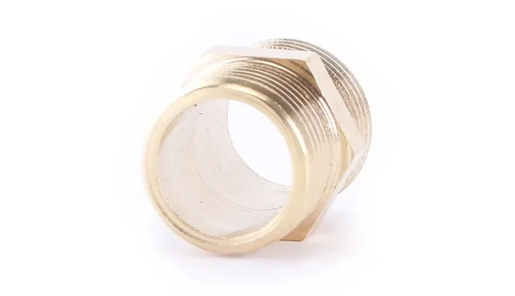 1/8" 1/4" 3/8" 1/2" 3/4" 1"bsp Double Male Thread Brass Pipe Hex Nipple ...