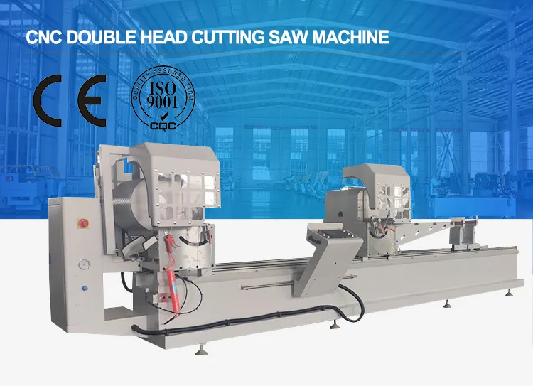 Aluminum Window Cnc Double Miter Saw Machine Double Head Cutting Saw ...