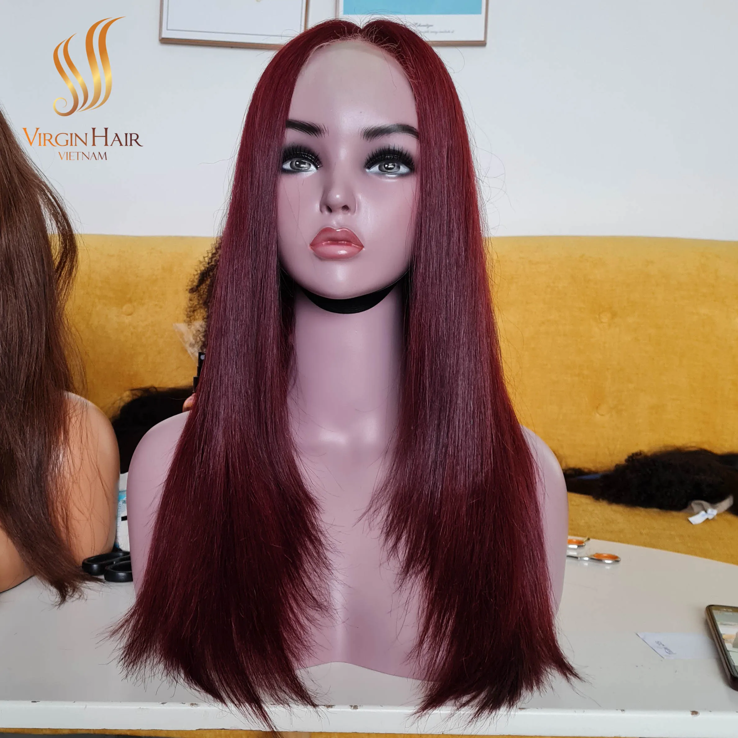 Super Double Drawn Layer Bone Straight Wig 13x6 HD Lace Frontal Raw ...